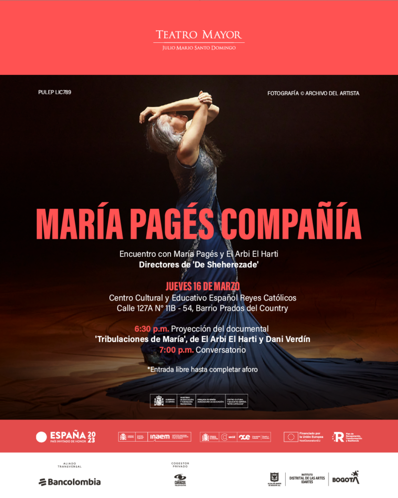 María Pagés presenta 'De Scheherezade' en el Teatro Mayor de Bogotá ...