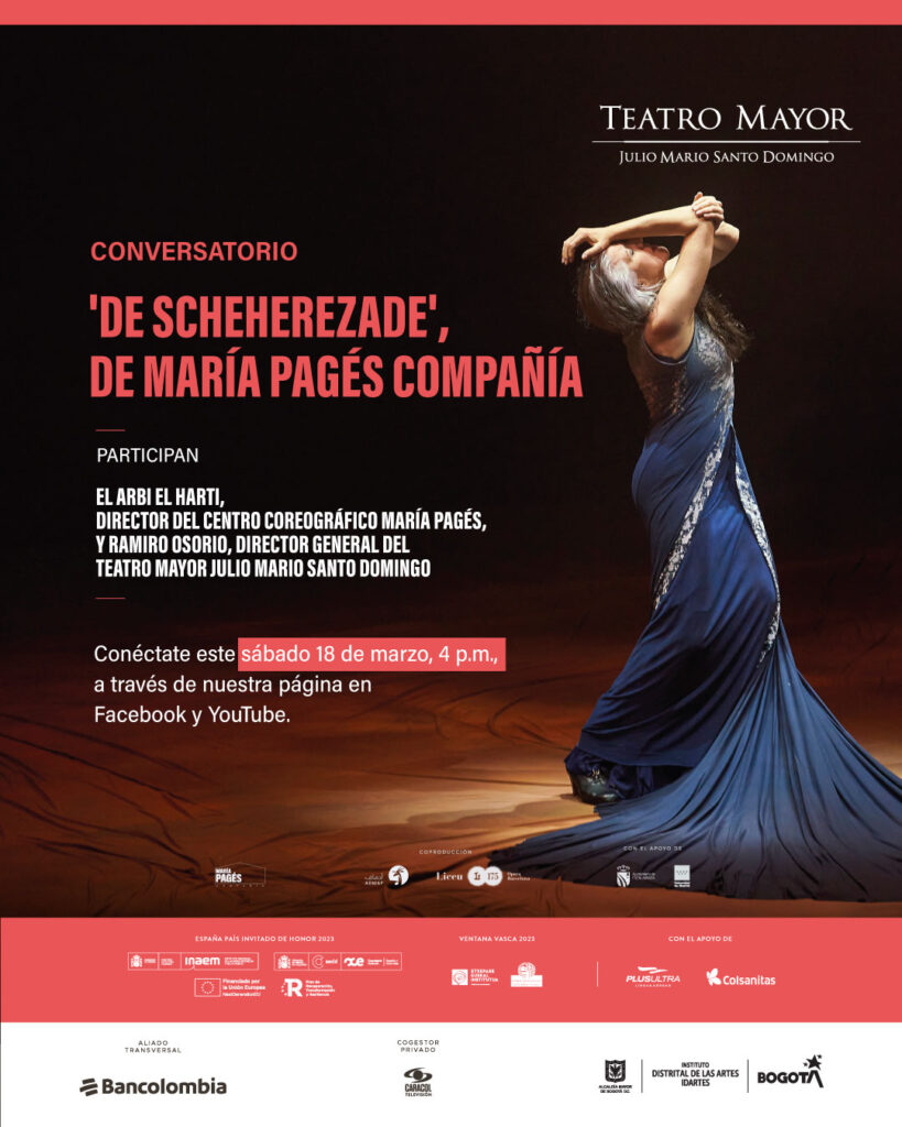 María Pagés presenta 'De Scheherezade' en el Teatro Mayor de Bogotá ...